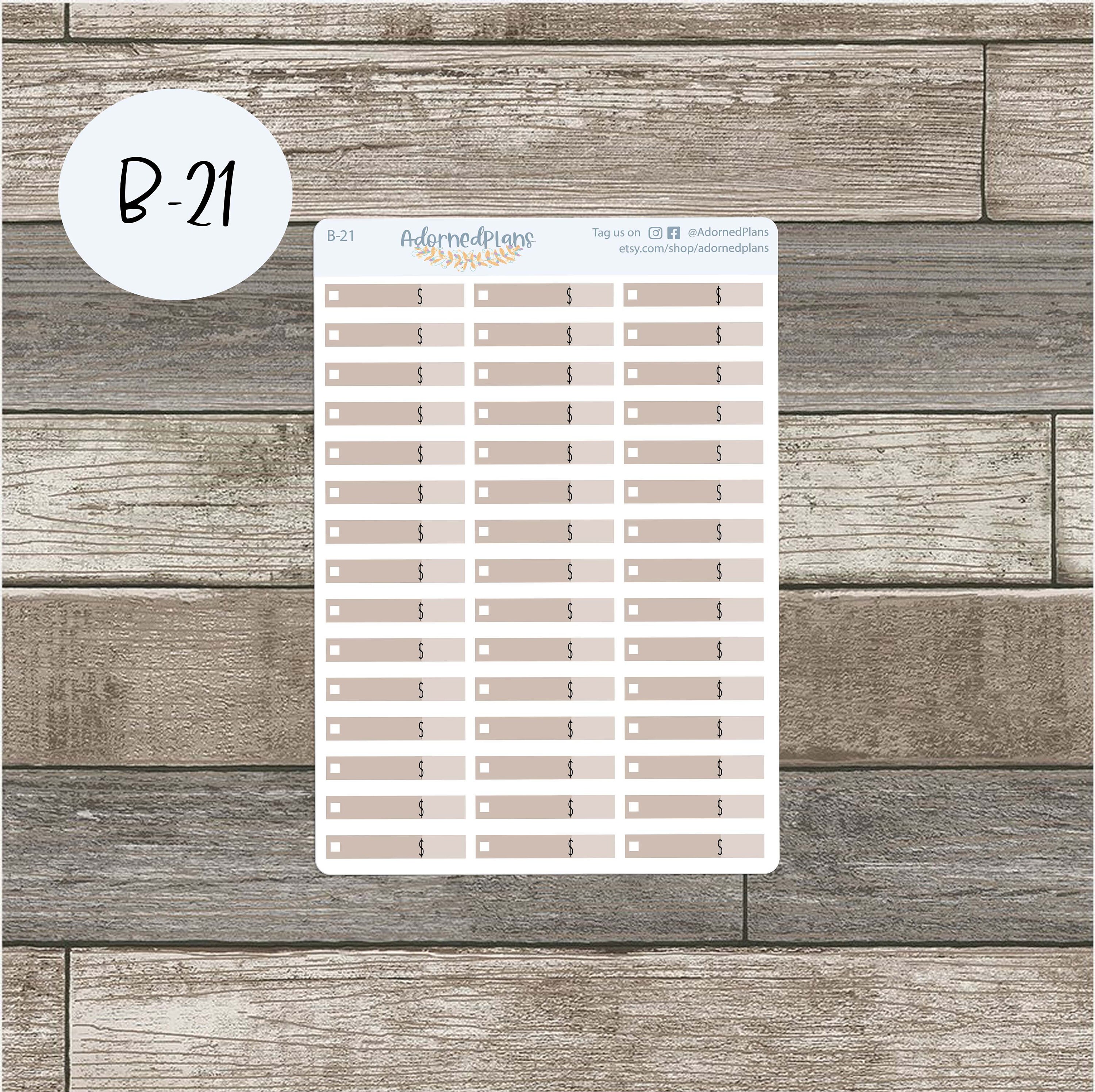 Expense Tracking Stickers Budgeting Stickers Planner - Etsy