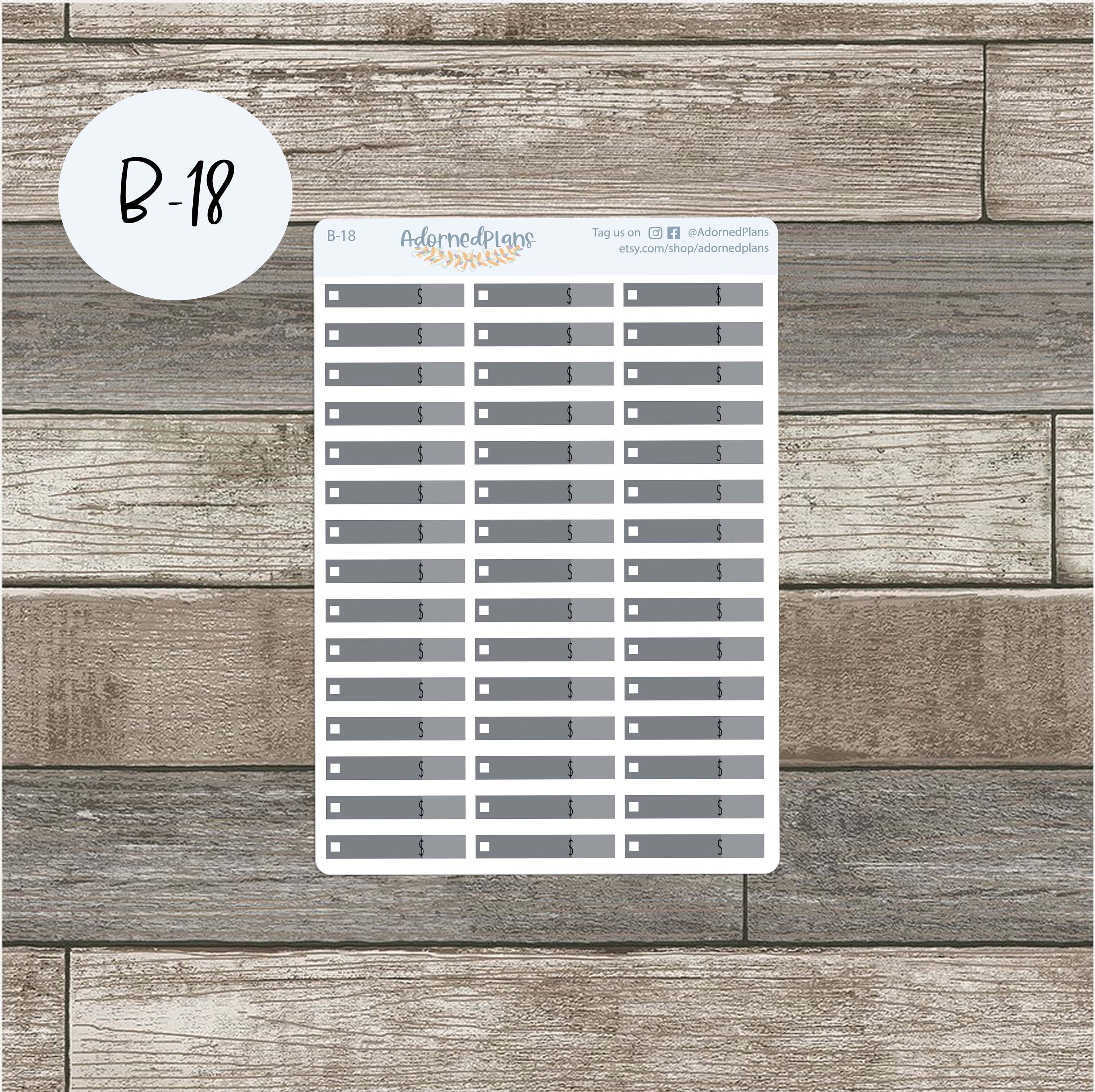 Expense Tracking Stickers Budgeting Stickers Planner - Etsy