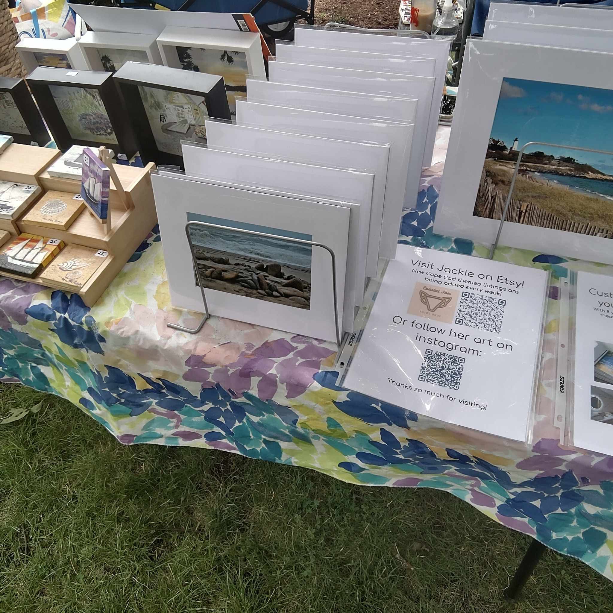 Cape Cod Matted Art Print, "day at the Beach" Painting by a Local ...