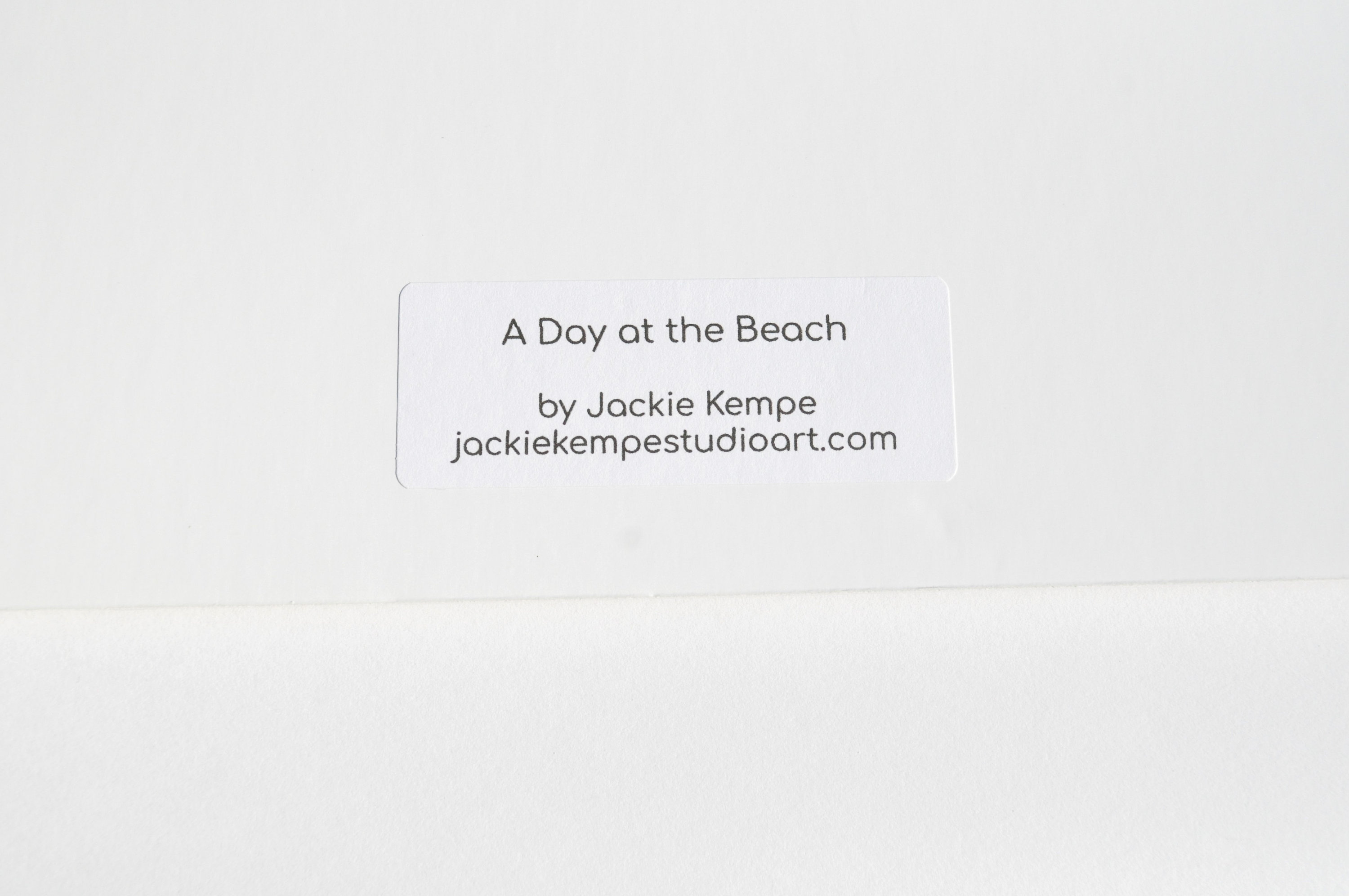 Cape Cod Matted Art Print, "day at the Beach" Painting by a Local ...