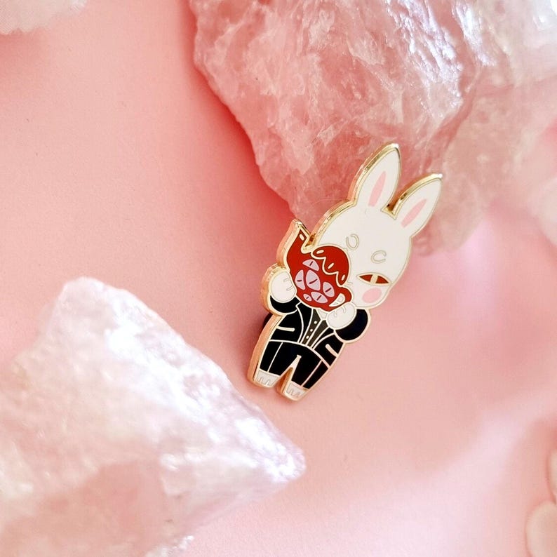 White Rabbit Taboo SCP - 4000 Hard Enamel Gold Pin - Etsy