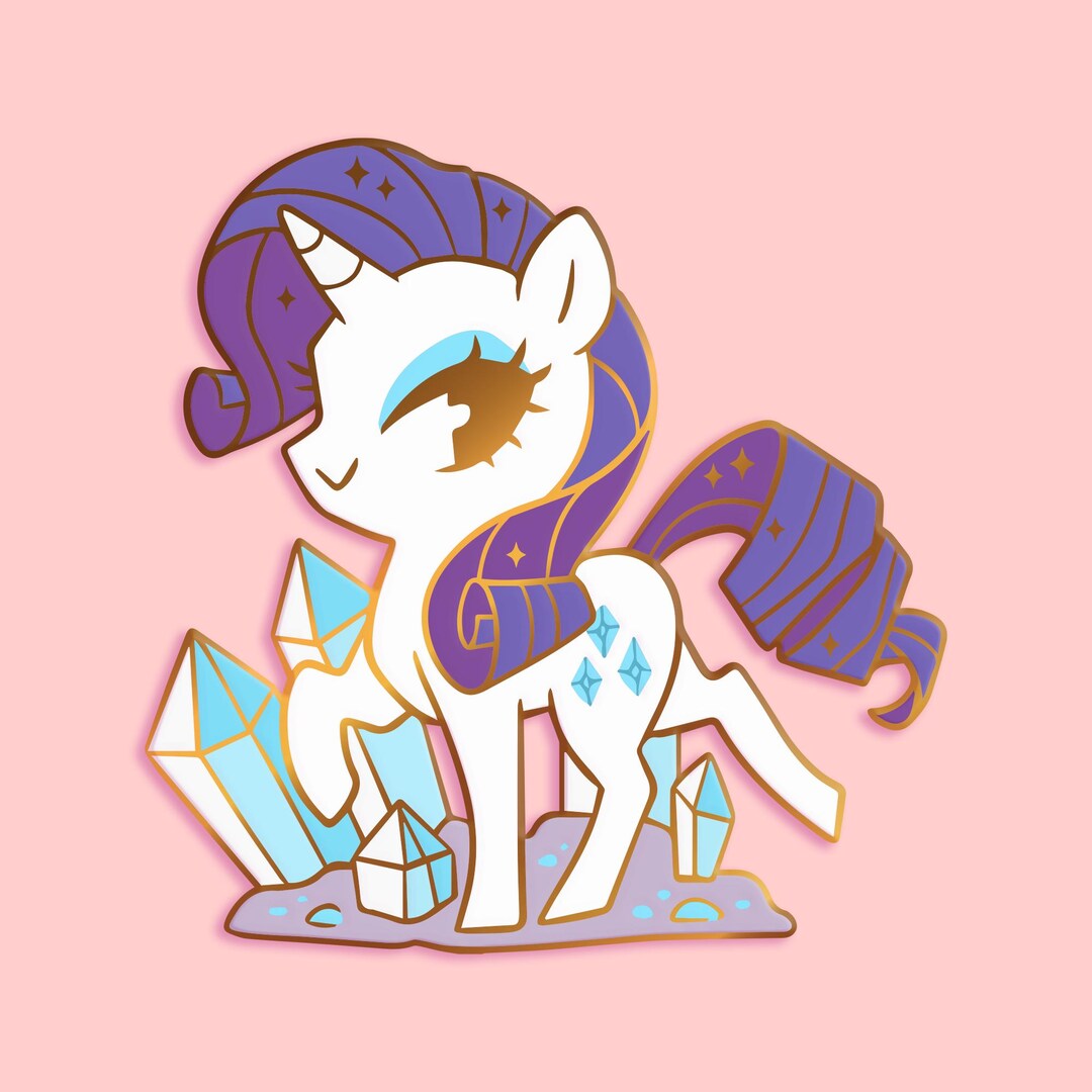 Pre-order Rarity MLP My Little Pony Gold Hard Enamel Pin - Etsy