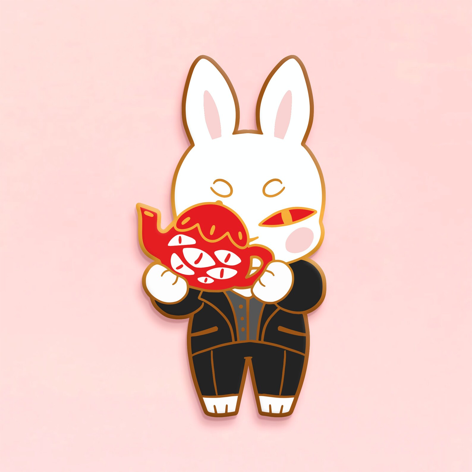 White Rabbit Taboo SCP 4000 Hard Enamel Gold Pin - Etsy