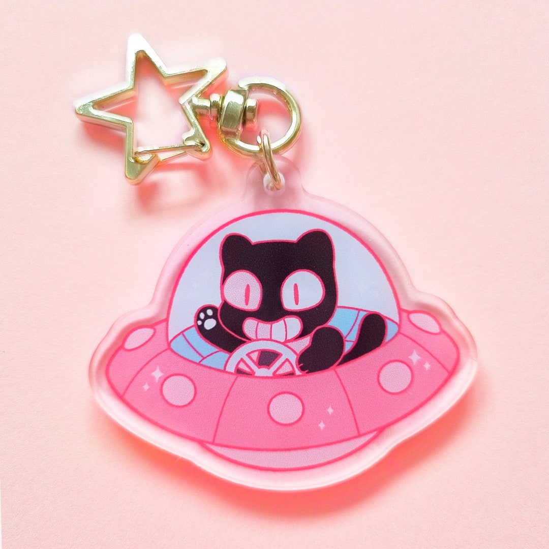 Cookie Cat Ufo Steven Universe SU Keychain Acrylic Charm - Etsy