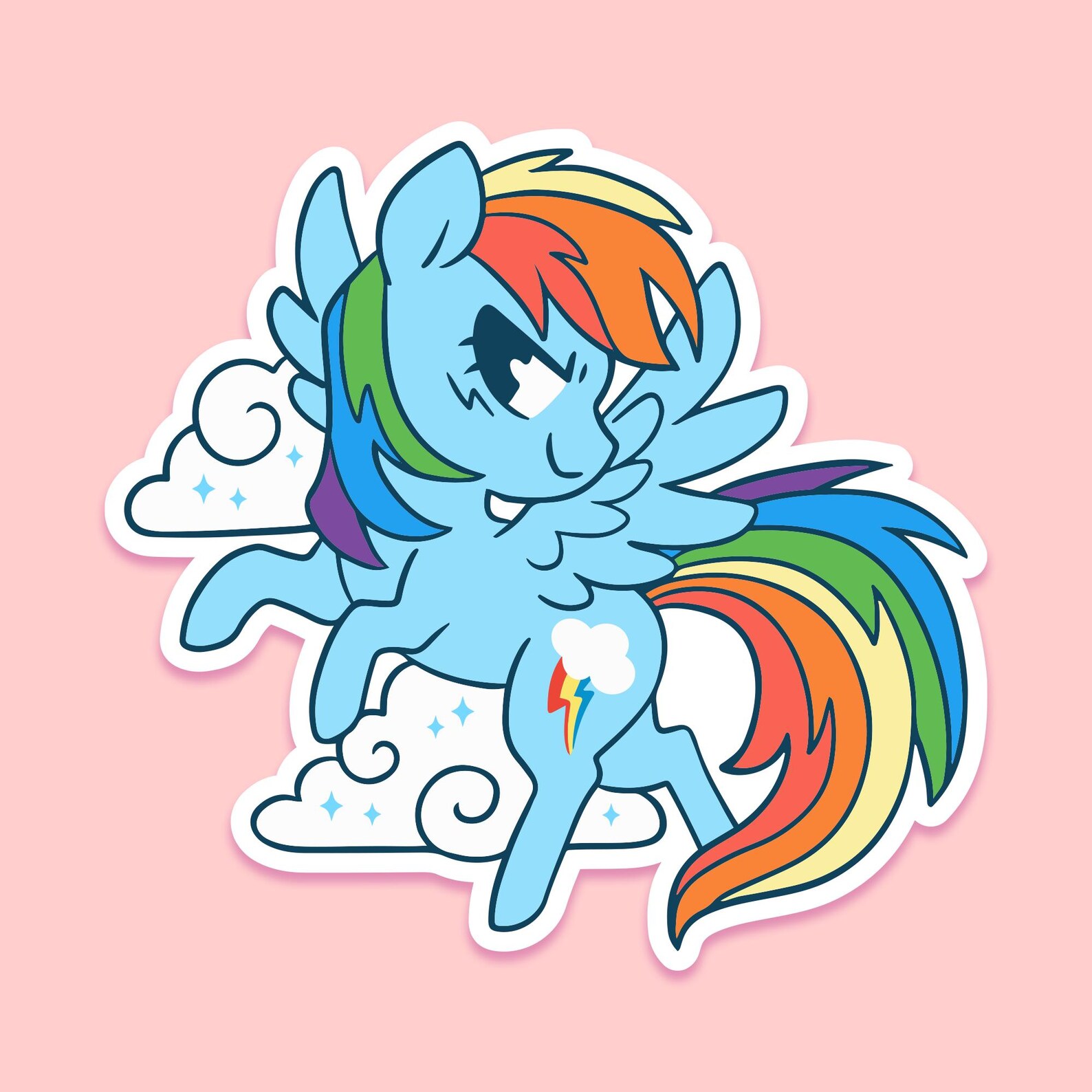 My Little Pony Mane Six - Vinyl Cut Sticker - Etsy