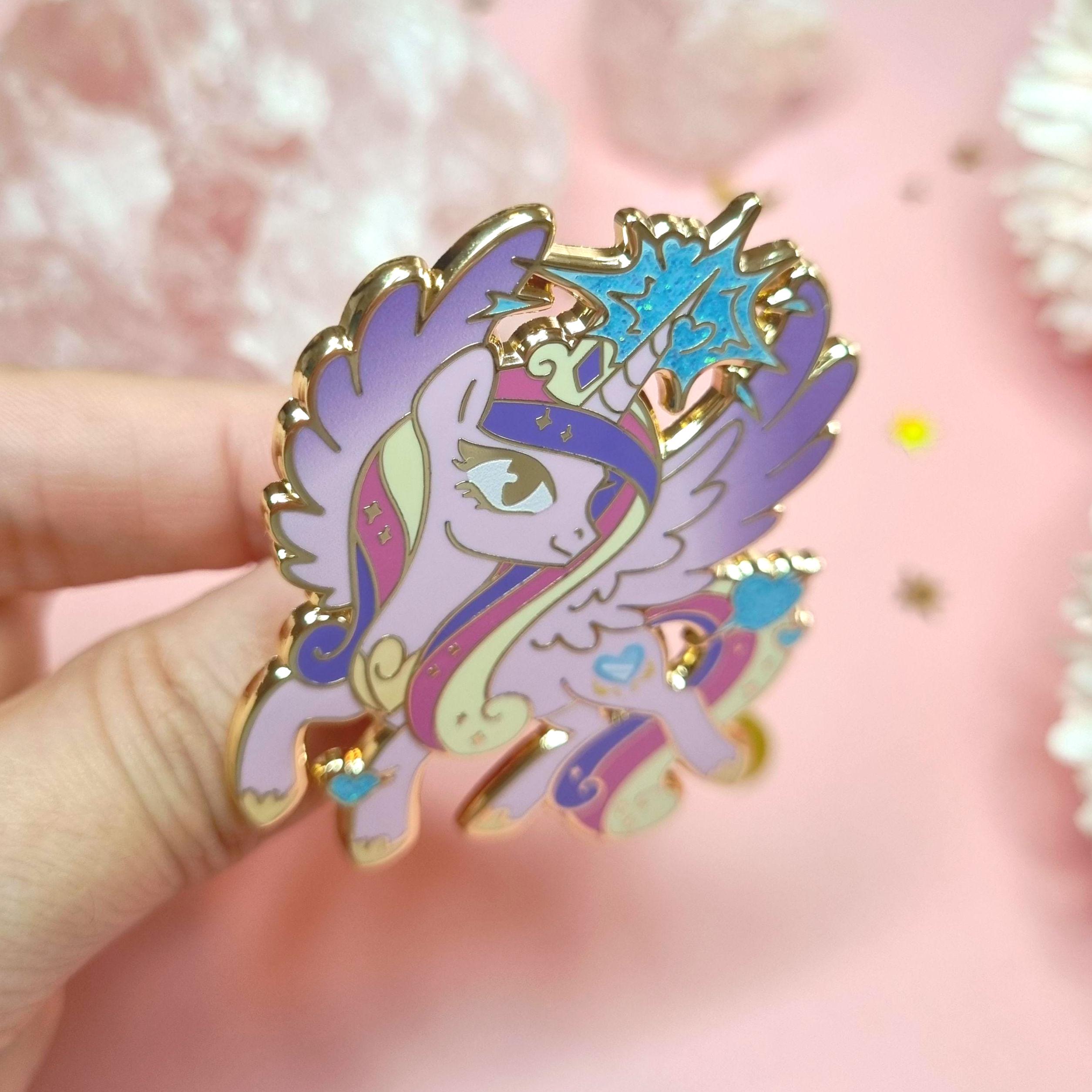 Princess Cadance MLP - My Little Pony - Gold Hard Glitter Enamel Pin - Etsy