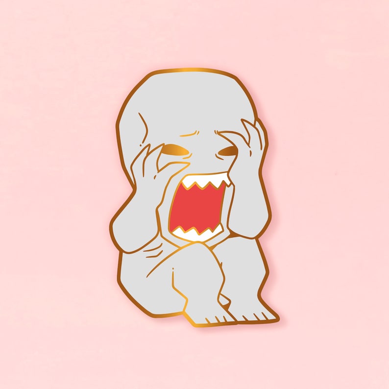 Shy Guy SCP - 096 Hard Enamel Gold Pin - Etsy