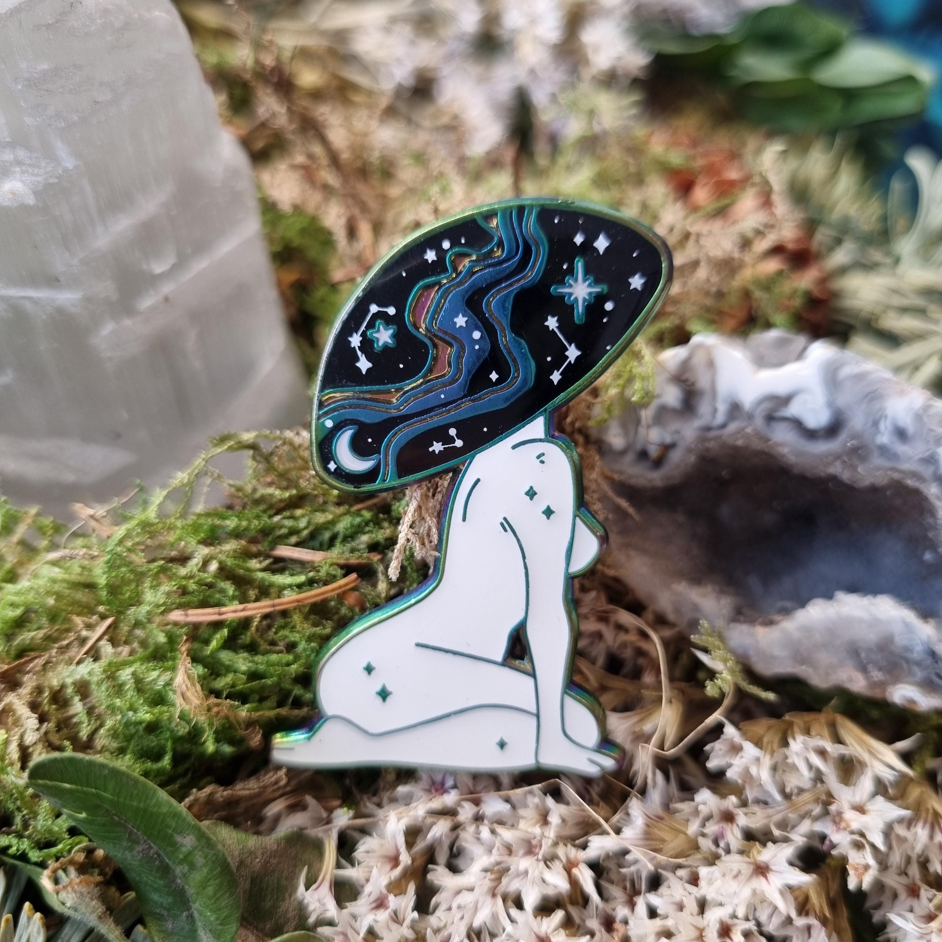 Fly Amanita Eerie Fall Critters - Gold Enamel Pins - Etsy
