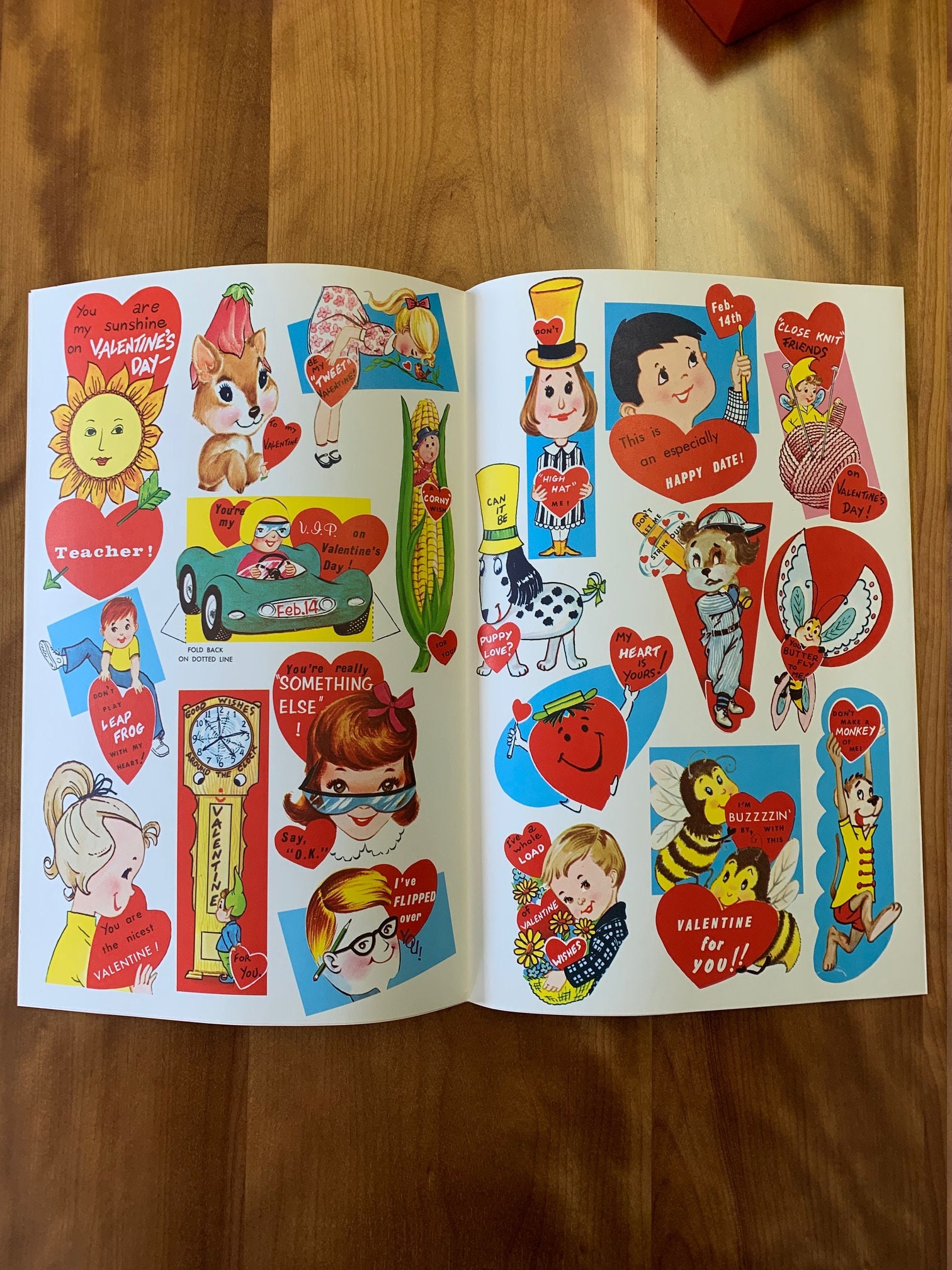 Vintage Book of 33 Cut Out Valentines (25 Cent) - Etsy