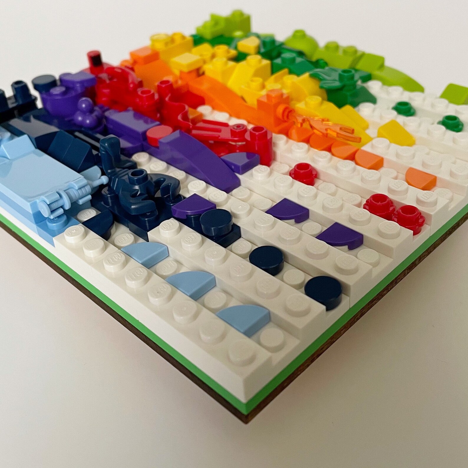 Wall Art Made of Plastic Bricks | Abstract Art | Gradient | Home Decor ...