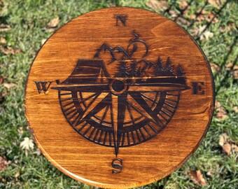 Compass End Table - Etsy