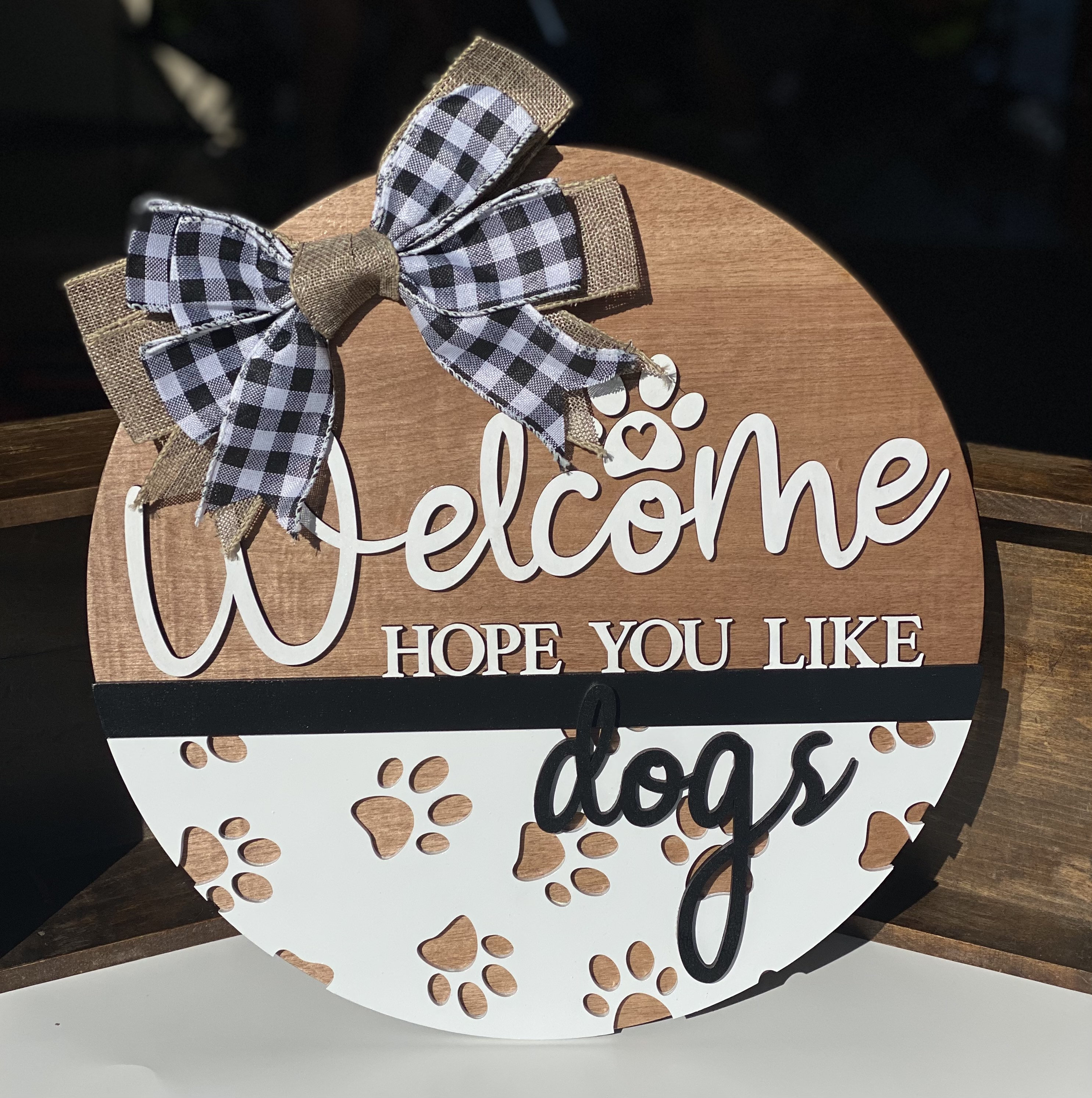Dog Welcome Home Decor Door Sign 100 Handmade Etsy dog-welcome-home-decor-door-sign-100-handmade-etsy