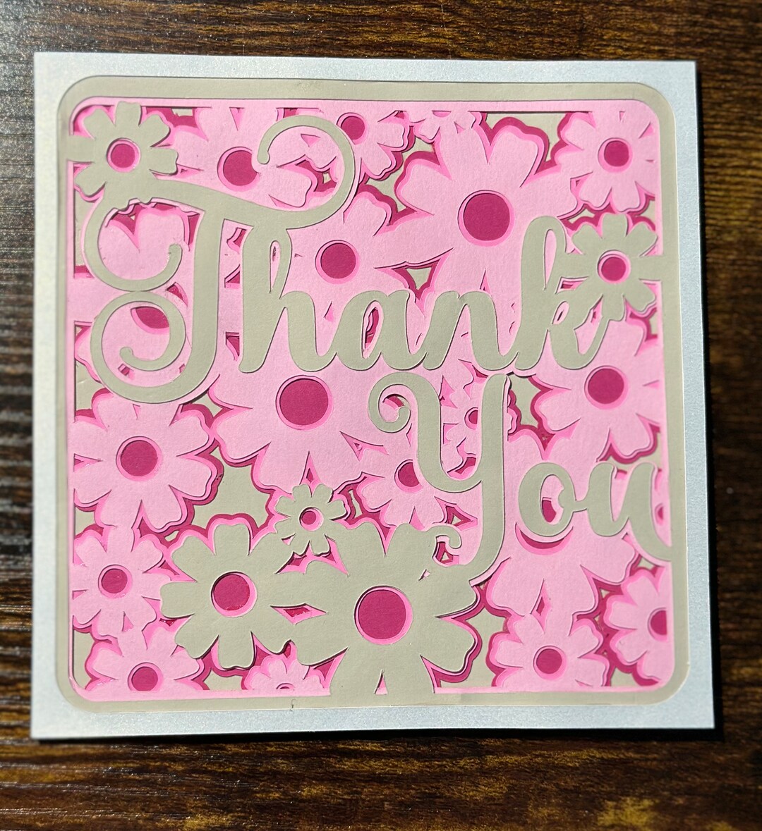 Handmade Thank You Card - Etsy