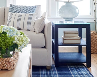 Custom Grasscloth Side Table - Etsy