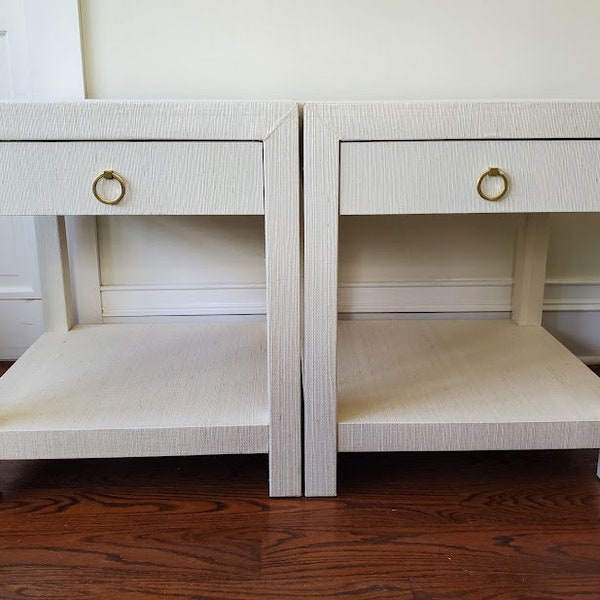 Raffia Nightstand - Etsy
