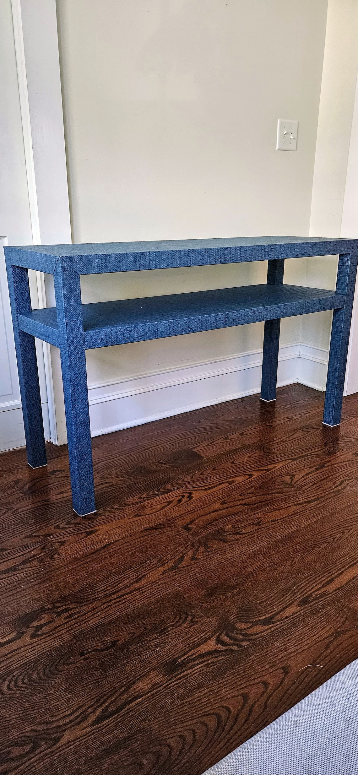 Hand Wrapped Grasscloth Console Table: Hallway or Behind Sofa - Etsy