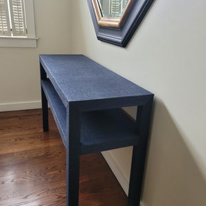 Hand Wrapped Grasscloth Console Table: Living Room Sofa Table - Etsy