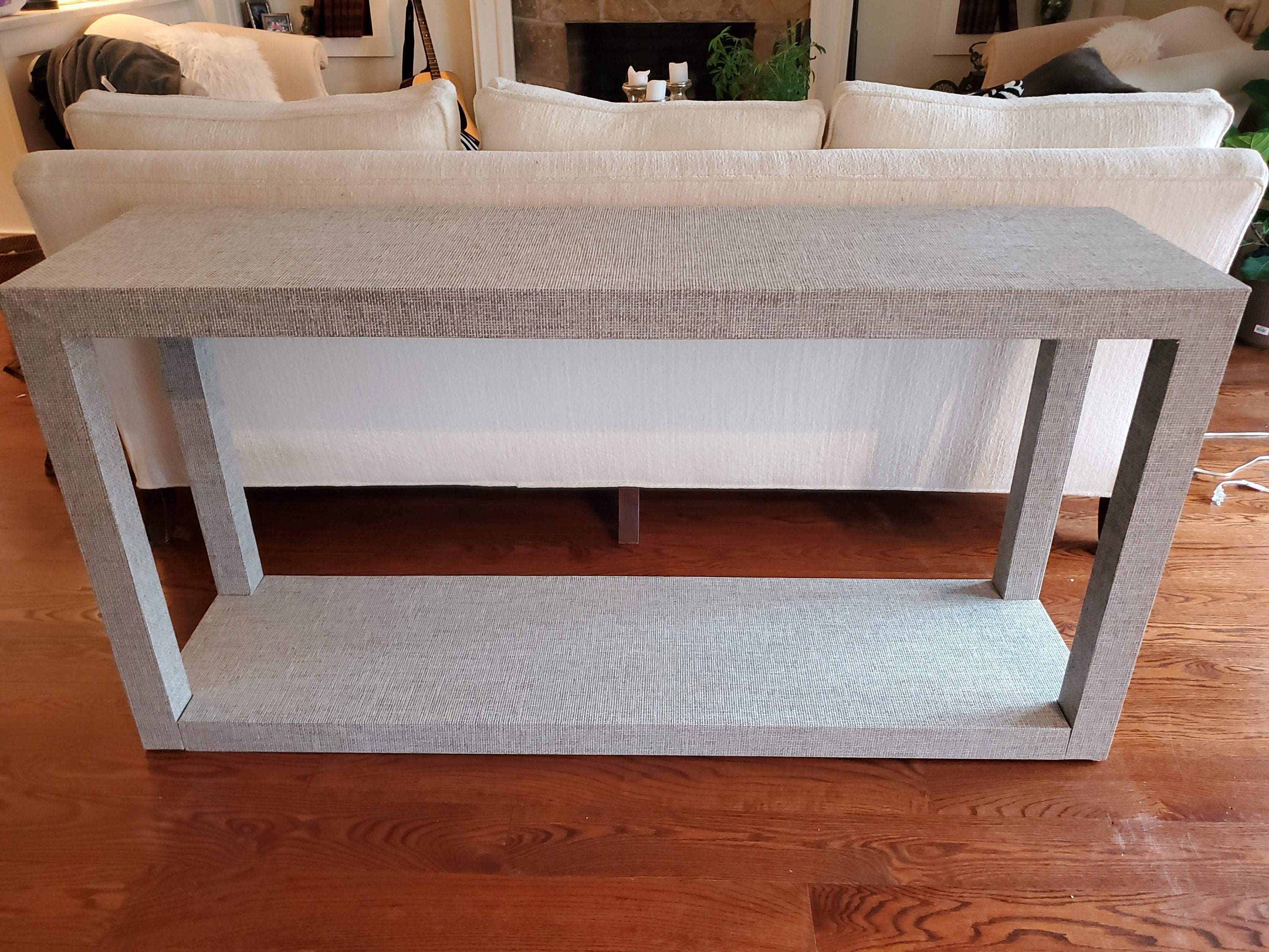 Grasscloth Wrapped Console Table Furniture for Living Room Furniture in ...