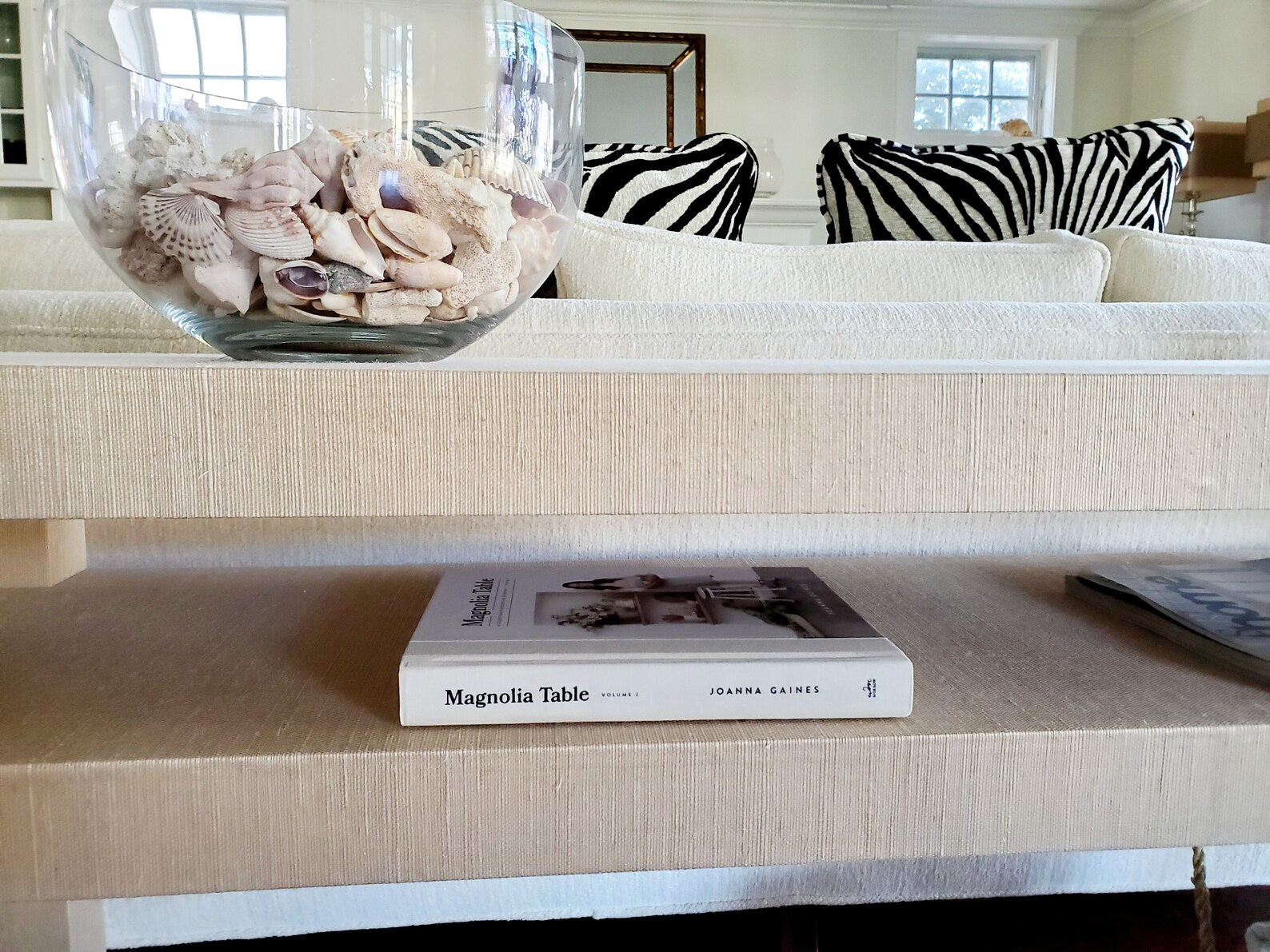 Grasscloth Wrapped Console Table: Custom Entryway Furniture - Etsy