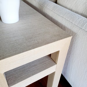 Grasscloth Wrapped Console Table: Custom Entryway Furniture - Etsy