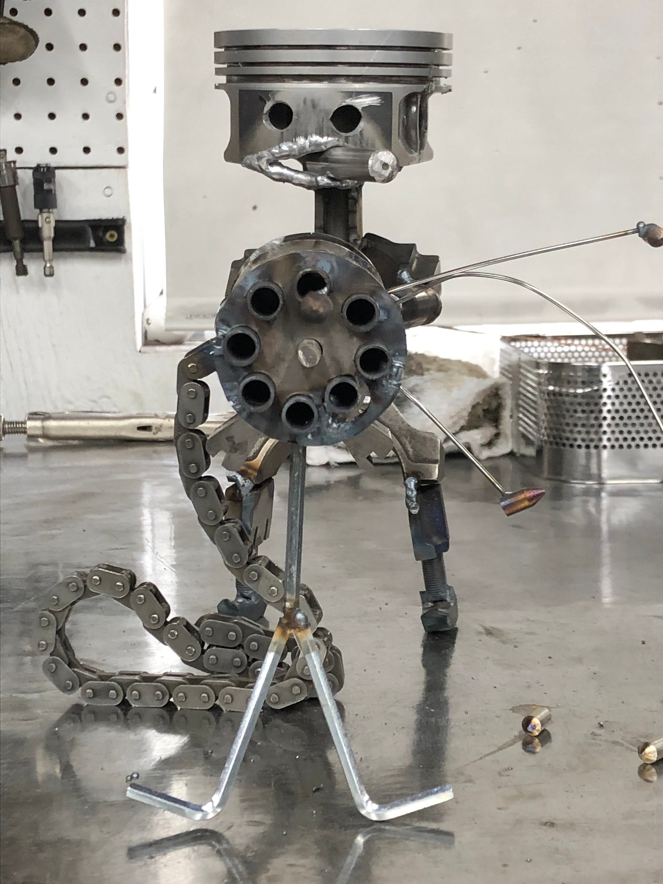 Metal Art UpCycled Auto Parts Tennessee State Flag Sculpture Art ...