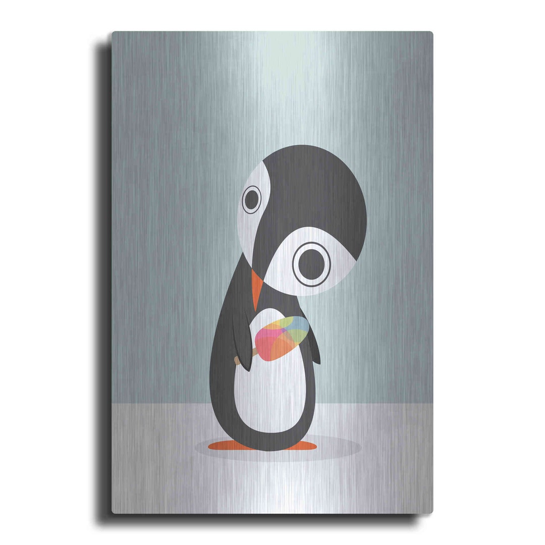 Pingu Loves Ice Cream by Volkan Dalyan, Metal Wall Art - Etsy