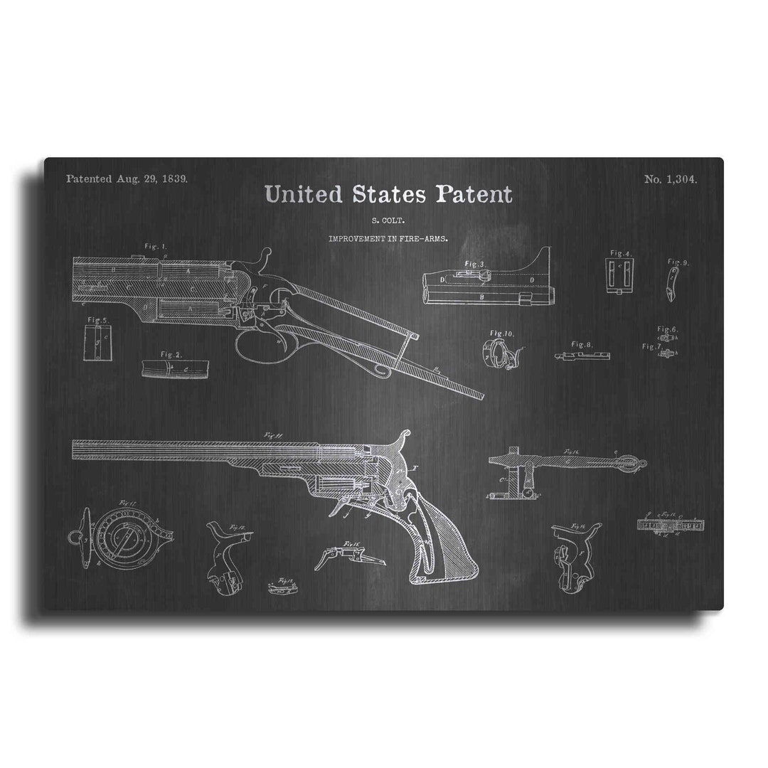 Colt Vintage Patent Blueprint by Epic Portfolio, Metal Wall Art - Etsy