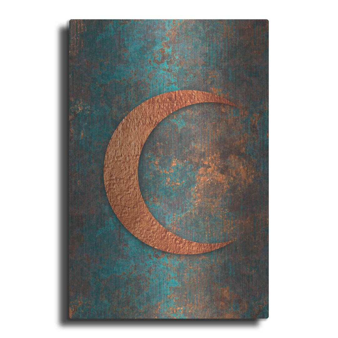 Moon Symbiosis of Rust and Copper by Andrea Haase, Metal Wall At - Etsy