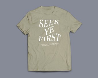 Seek God First Shirt - Etsy