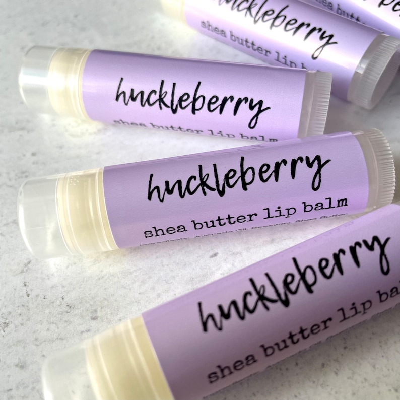 Huckleberry Shea Butter Lip Balm All Natural Chapstick - Etsy
