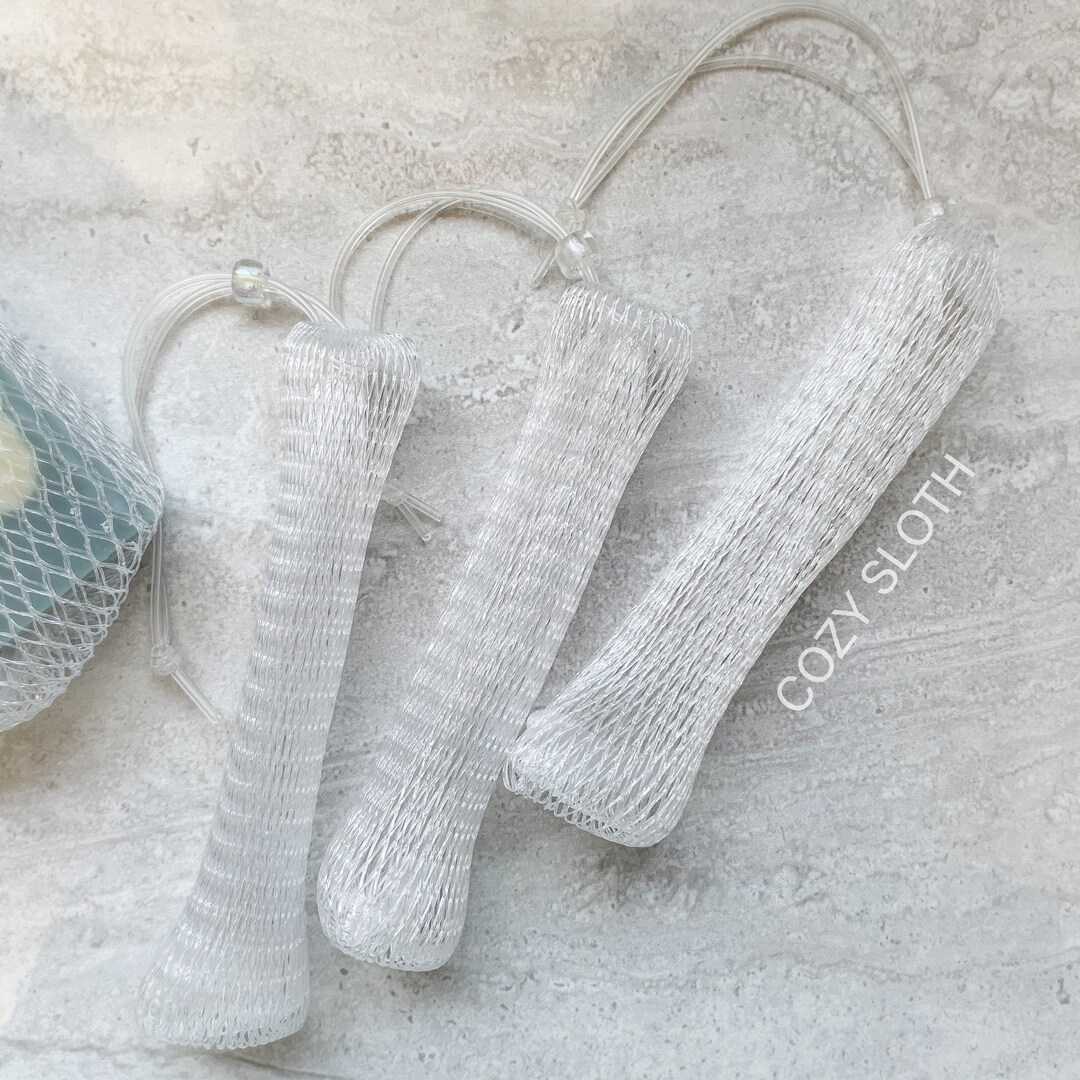 3 PACK Soap Net Sacks, Loofah for Handmade Bar Soap, Reusable ...