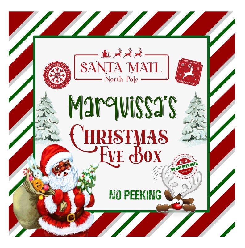 Personalized Christmas Eve Box: Hot Cocoa Mug, Reindeer Food - Etsy