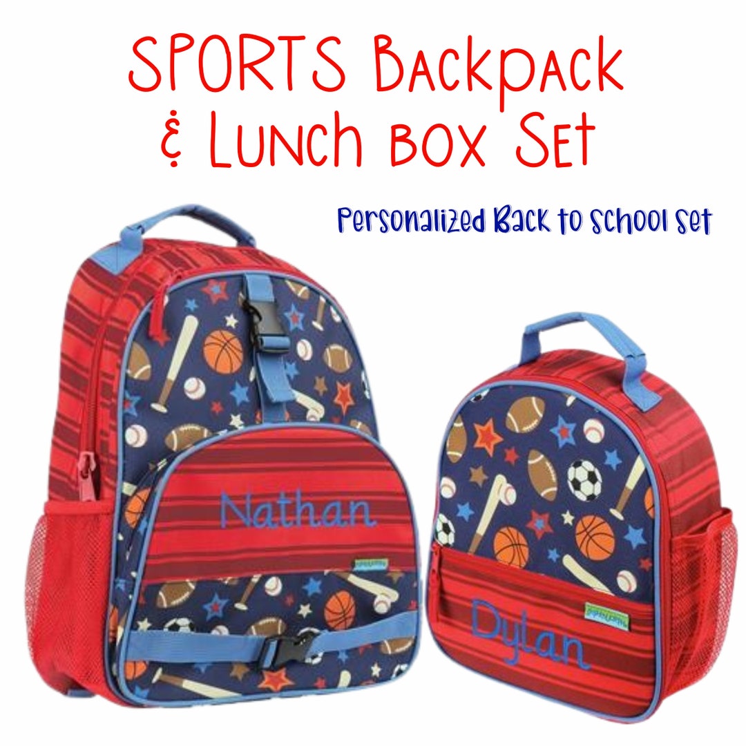 Boys Lunch Box Set/personalized Sports Lunch Box/baseball Backpack ...