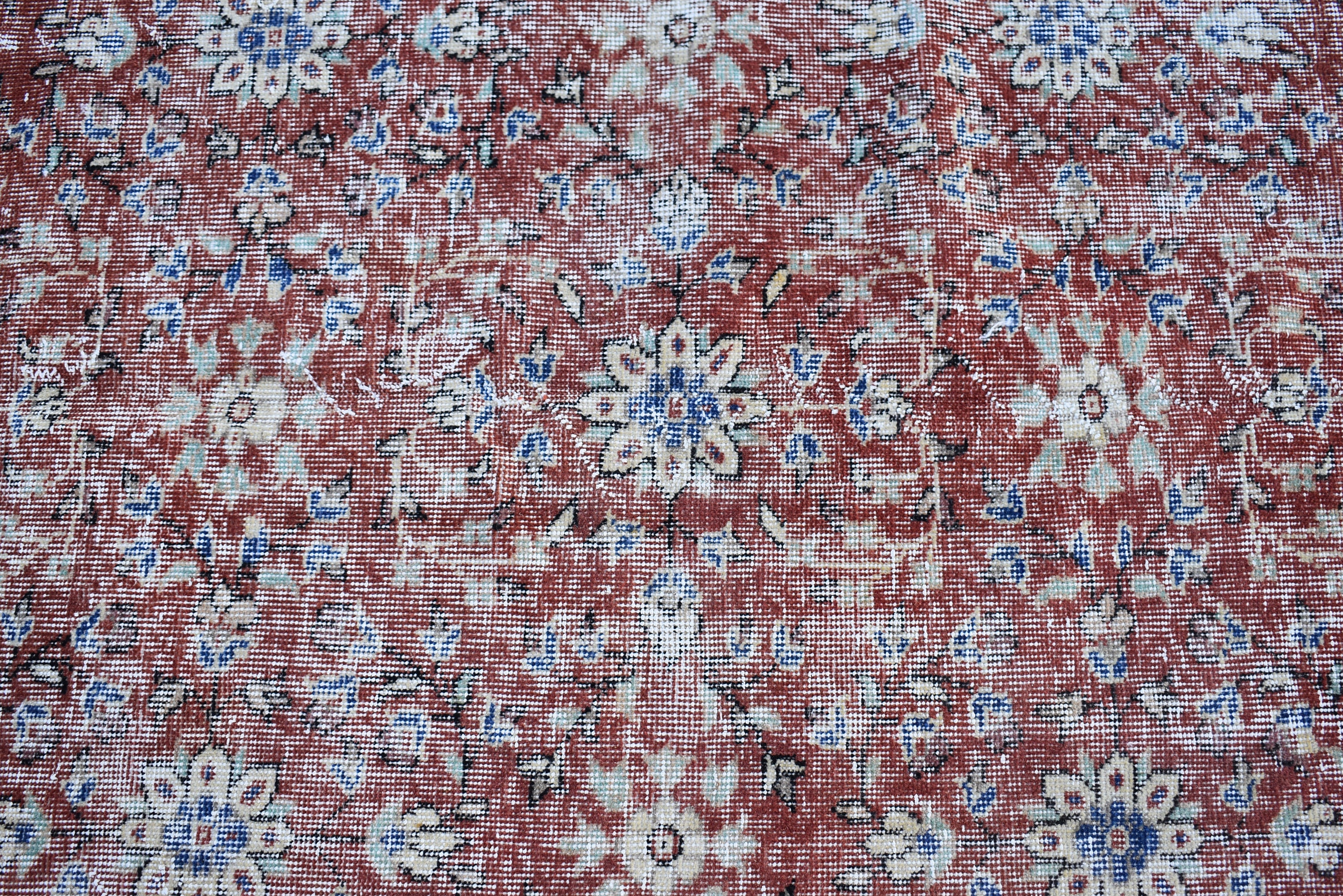 Turkish Orange Floral Rug Vintage Handmade Rug Boho Home | Etsy