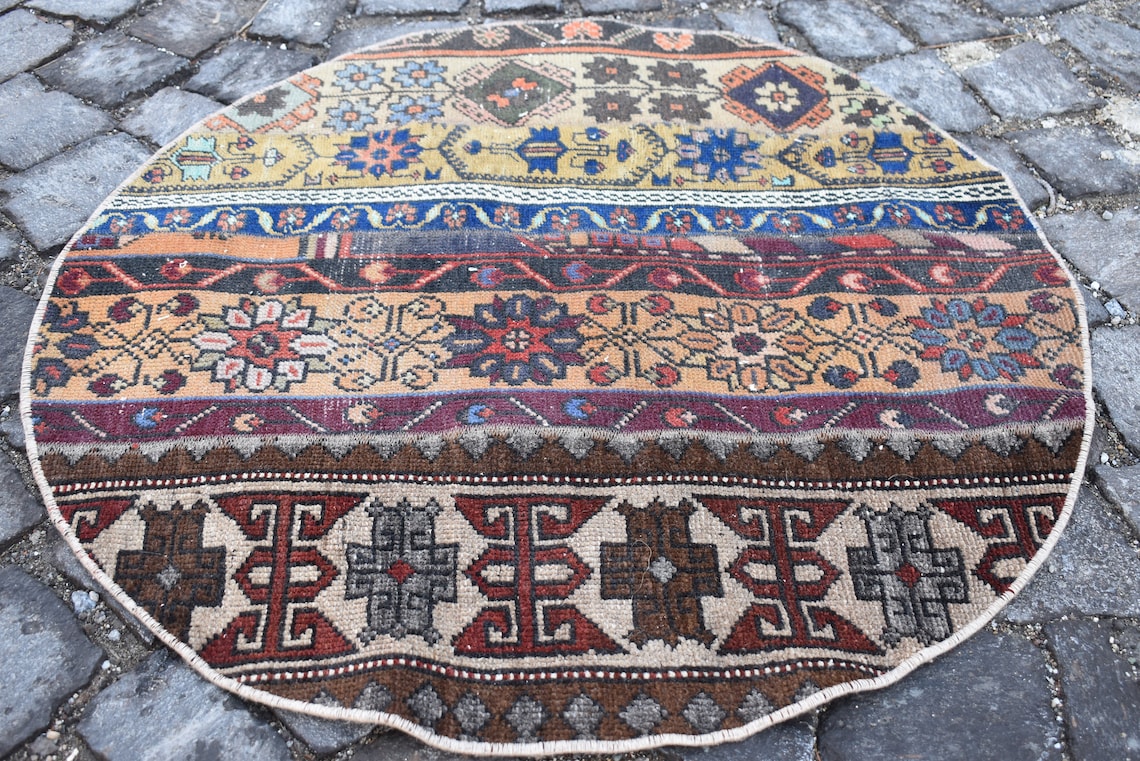 Colorful Patchwork Rug Turkish Rug Vintage Rug Handmade - Etsy