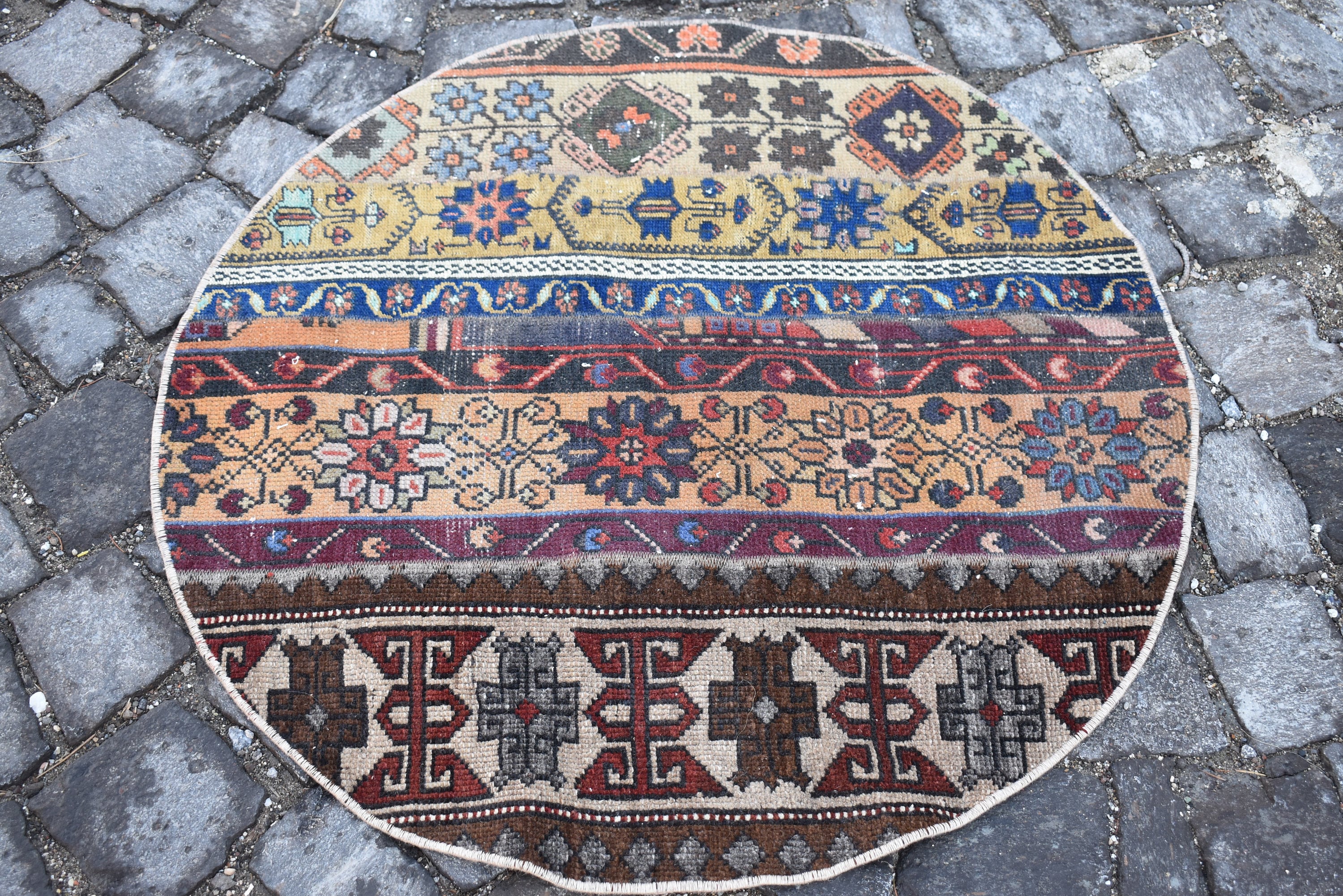 Colorful Patchwork Rug Turkish Rug Vintage Rug Handmade - Etsy
