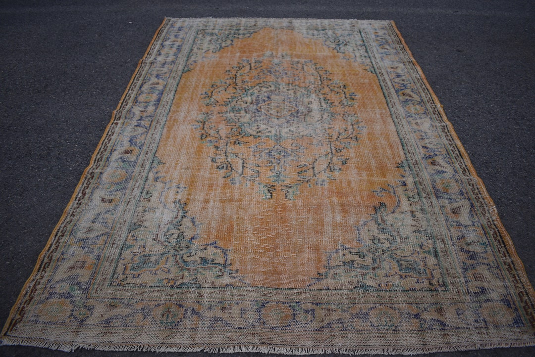 Purple Runner Rug, Turkish Unique Rug, Vintage Hallway Rug, Oriental ...