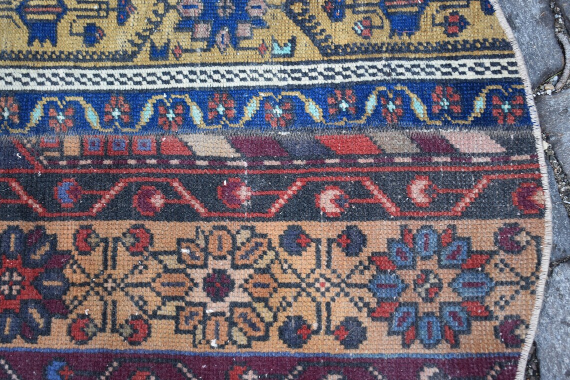 Colorful Patchwork Rug Turkish Rug Vintage Rug Handmade - Etsy