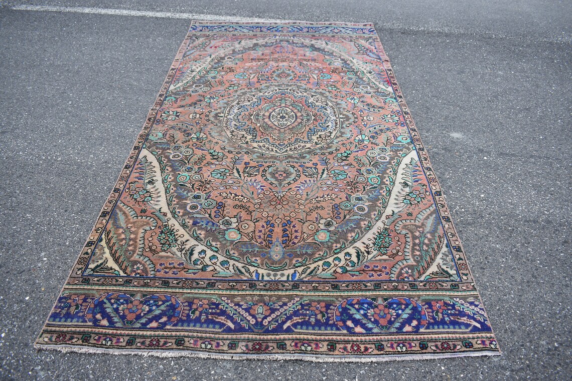 Large Area Rug Turkish Handmade Rug 4.8 x 9.6 Feet Bedroom | Etsy