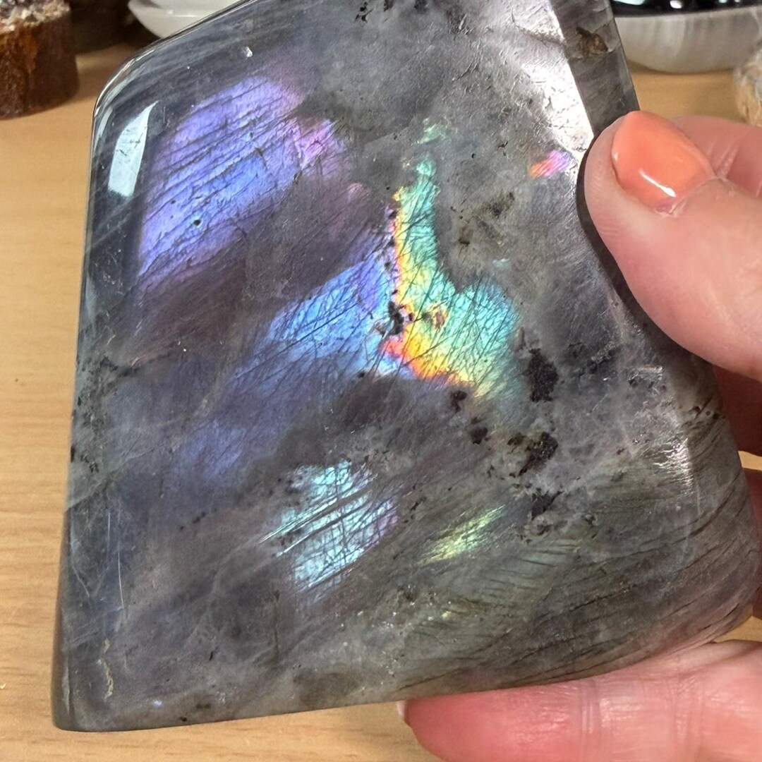Rainbow Labradorite Freeform Crystal - Etsy