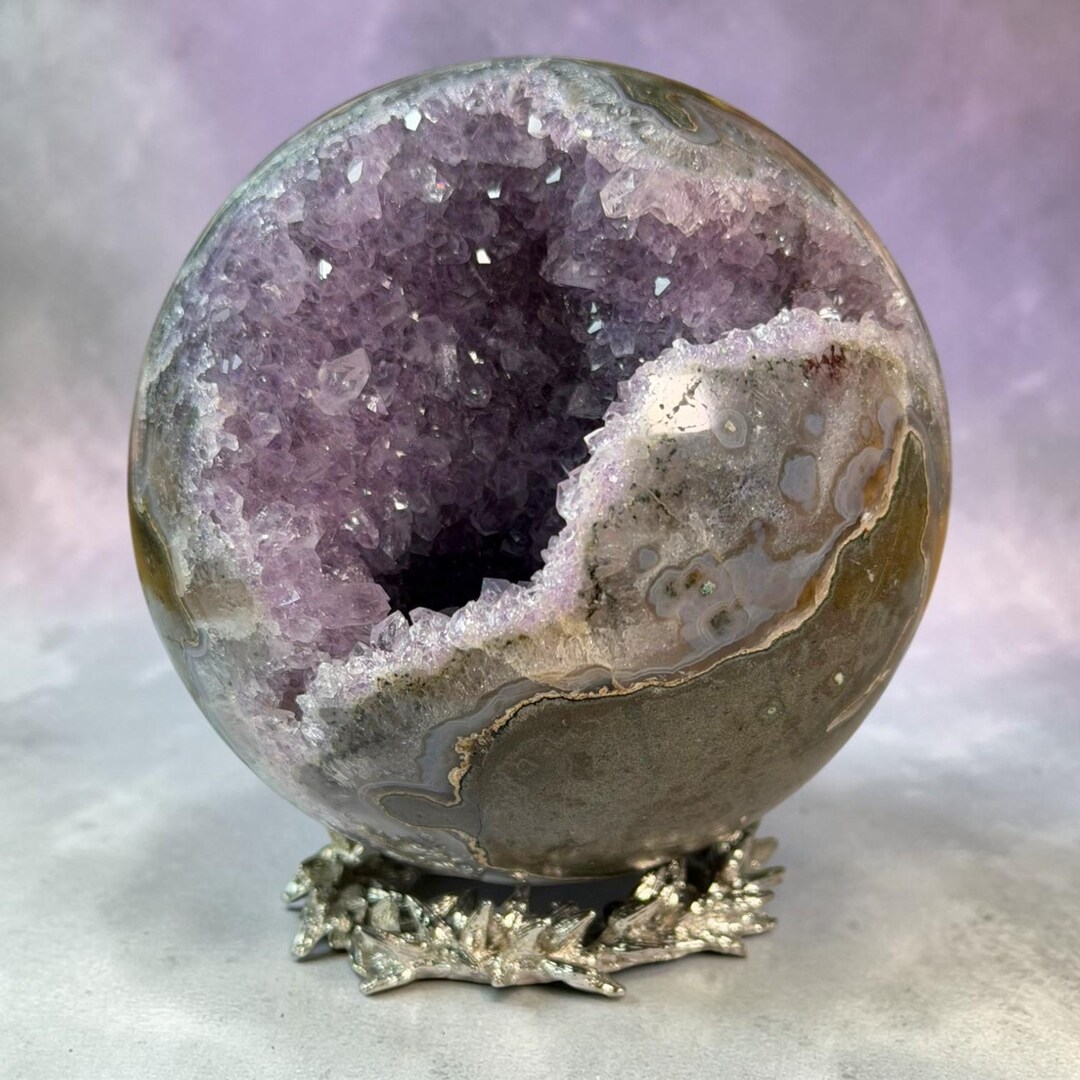 Amethyst Geode Sphere - Etsy