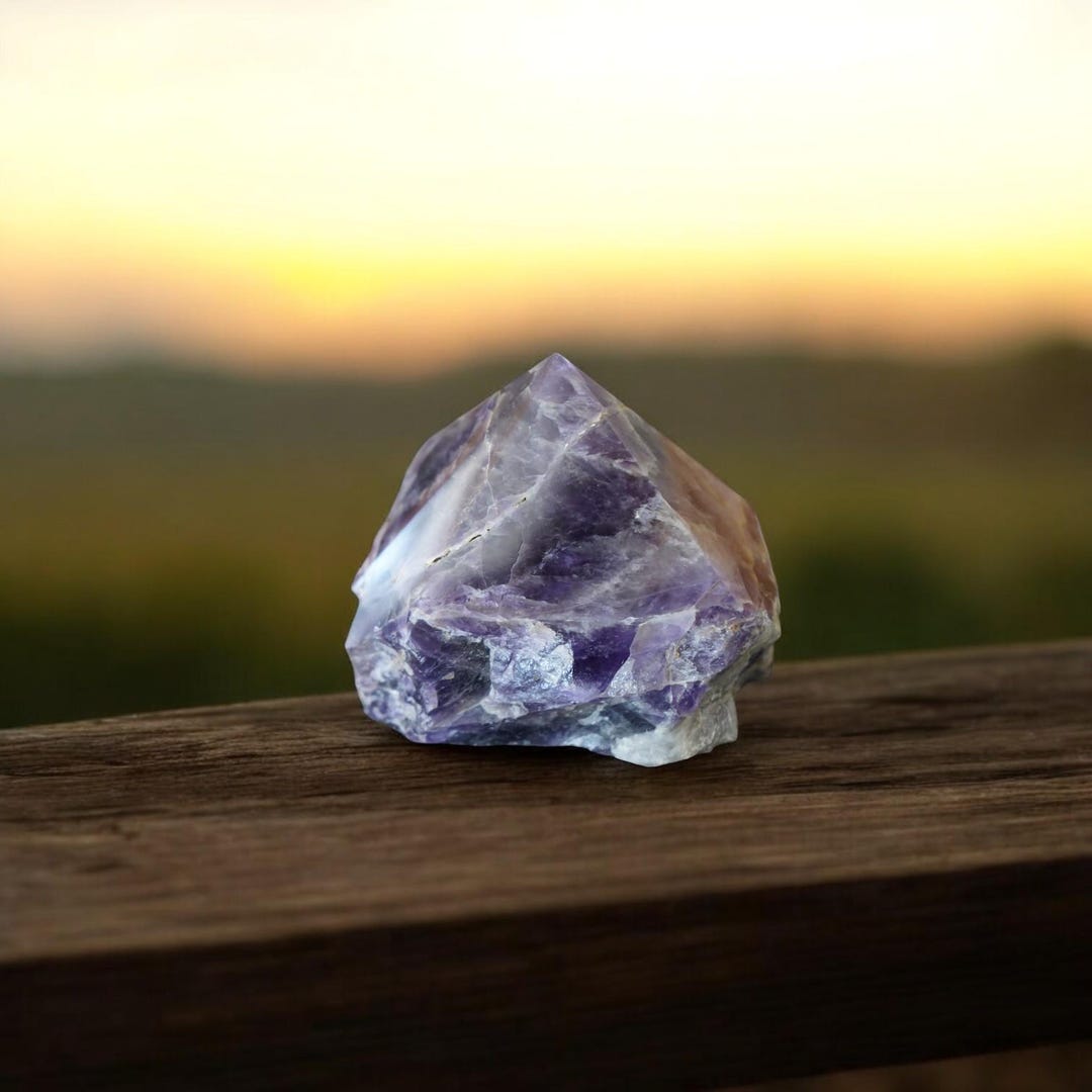 Chevron Amethyst Top Polish Point | Dream Amethyst | Natural Raw ...