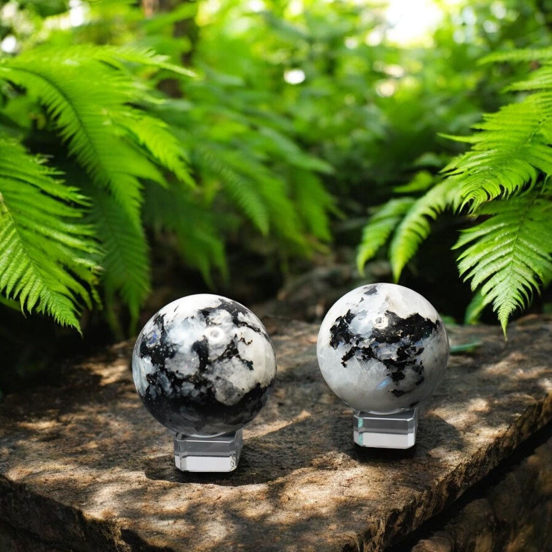 Rainbow Moonstone Sphere, Polished Rainbow Moonstone Crystal Ball - Etsy