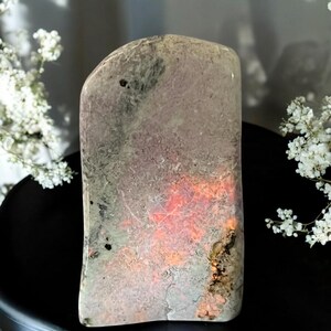 Hackmanite Freeform Rare UV Reactive Crystal, Polished Fluorescent ...