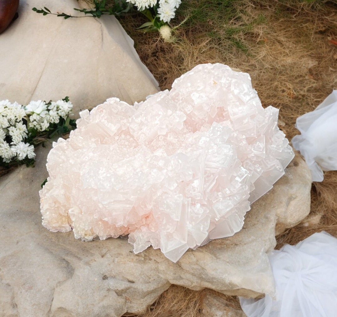 Large Pink Halite Cluster Specimen: California Salt Minerals - Etsy