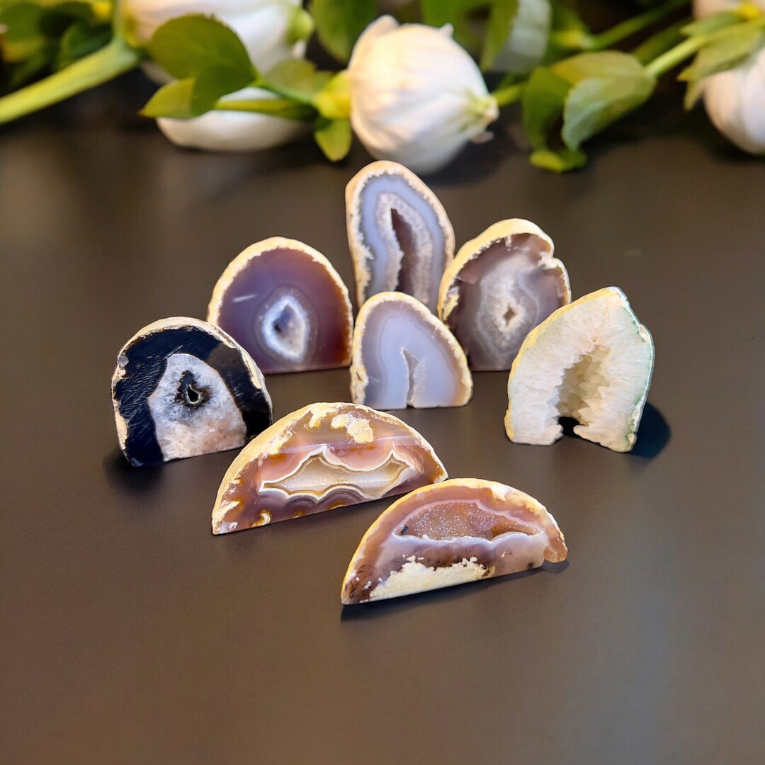 Natural Druzy Agate Geode Caves Agate Crystals - Etsy