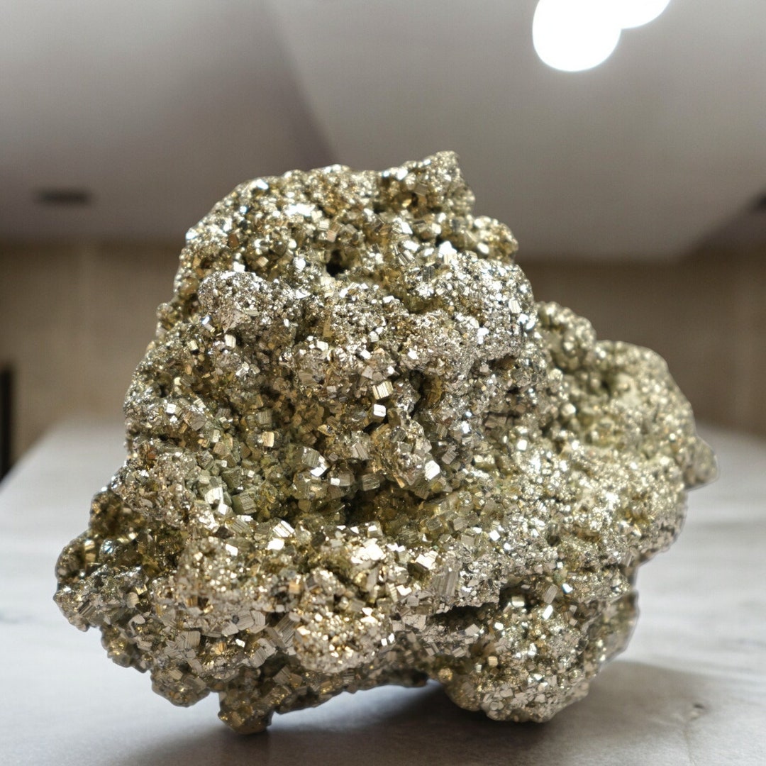 High-quality Natural Pyrite Crystal Cluster From Peru | Raw Pyrite ...