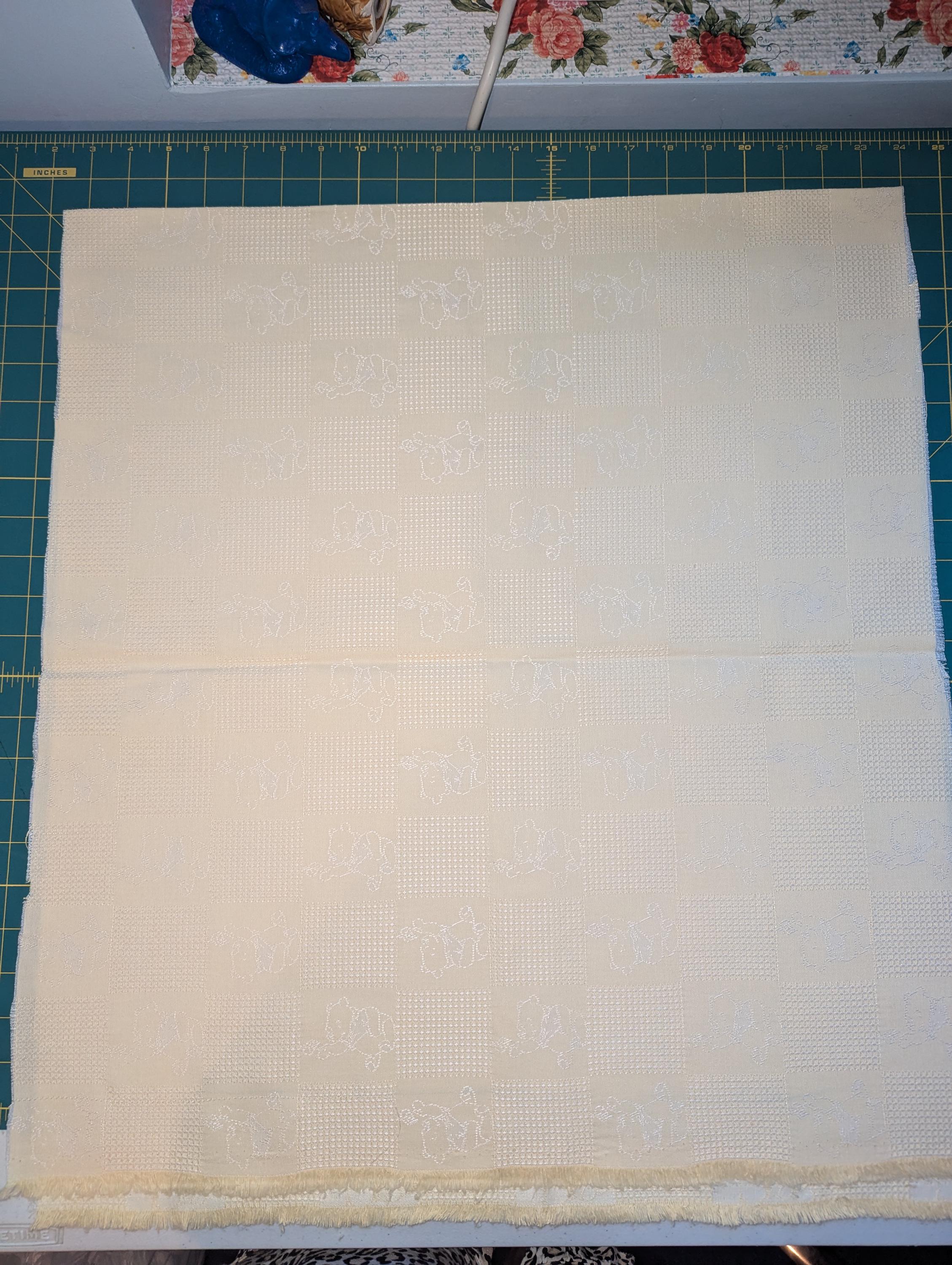 Winnie the Pooh Waffle Weave Fabric/ Vintage/ 2 Pieces - Etsy