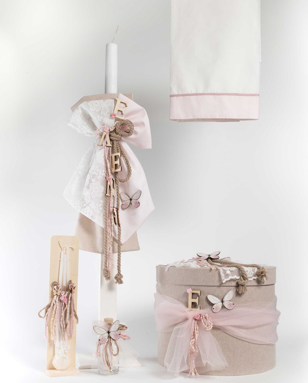 Butterfly Baptism Set-baptism Girl Set-greek Baptism Set-orthodox ...