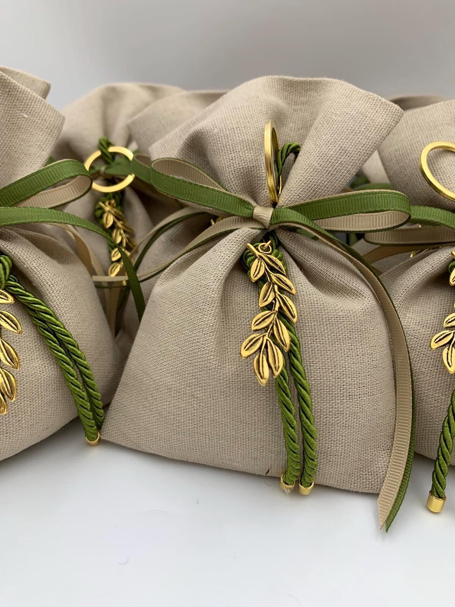 10 Pcs | Olive Branch Favor | Greek Boubounieres | Olive Wedding Favor ...